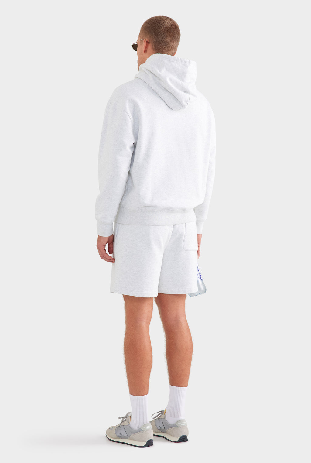 Fleece Track Hoodie Light Grey Marl | Venroy – VENROY