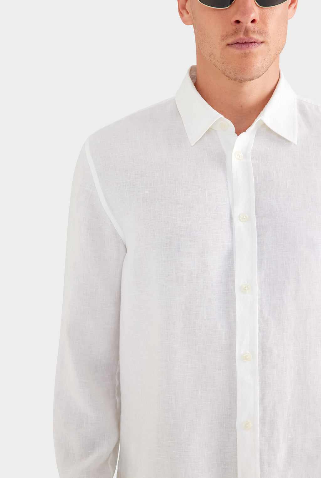 Linen Shirt White | Venroy – VENROY